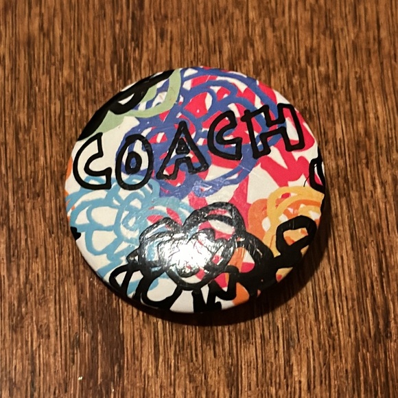 Coach | Accessories | Coach Authentic Graffiti Button | Poshmark